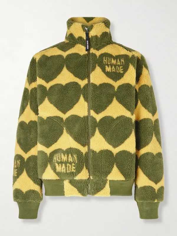 HUMAN MADE Heart Fleece Jacket - Green