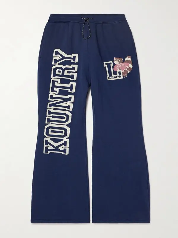 Kapital Printed Cotton-blend Jersey Sweatpants