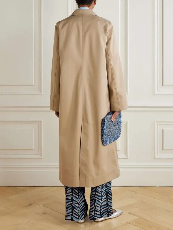 Matteau Long Macintosh Gabardine Coat - Beige