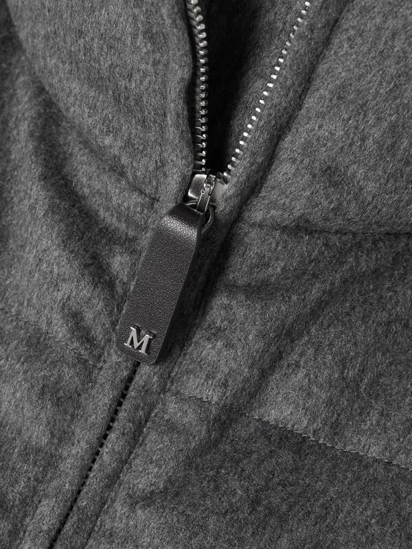Max Mara Camoroso Quilted Cashmere Down Gilet - Gray