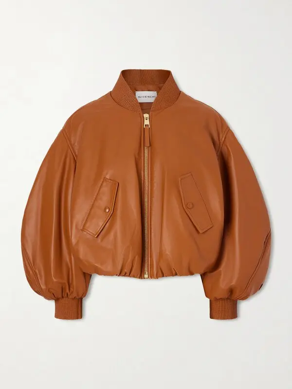 Givenchy Padded Leather Bomber Jacket