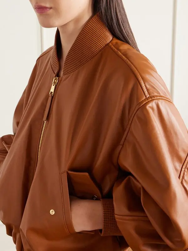 Givenchy Padded Leather Bomber Jacket
