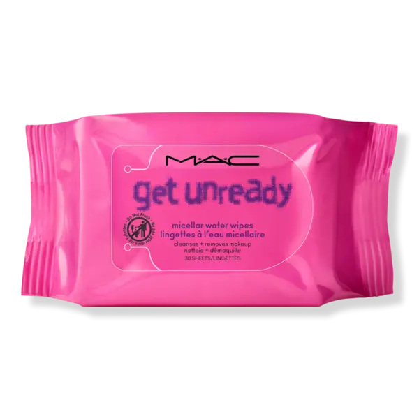 MAC COSMETICS Get Unready Micellar Water Makeup Remover Wipes - One-color