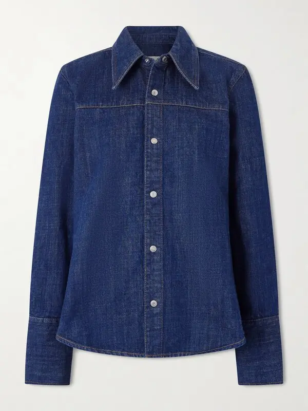 Ami Paneled Denim Shirt