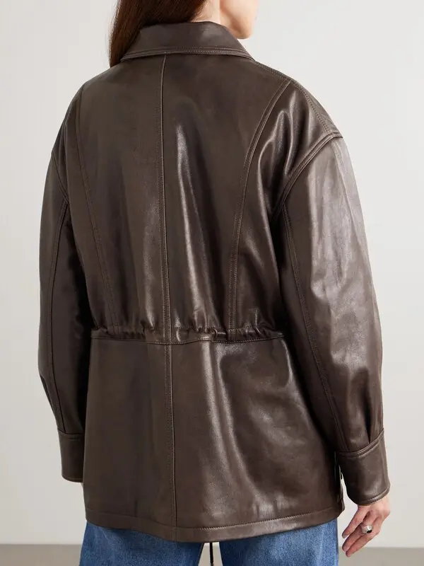 ARMA Maeve Leather Jacket - Brown