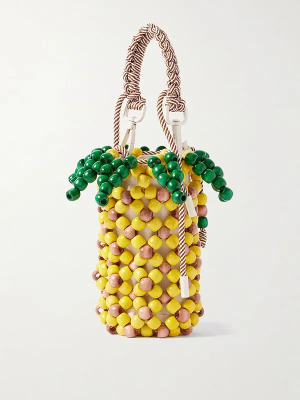 ALEMAIS Beaded Pineapple Tote