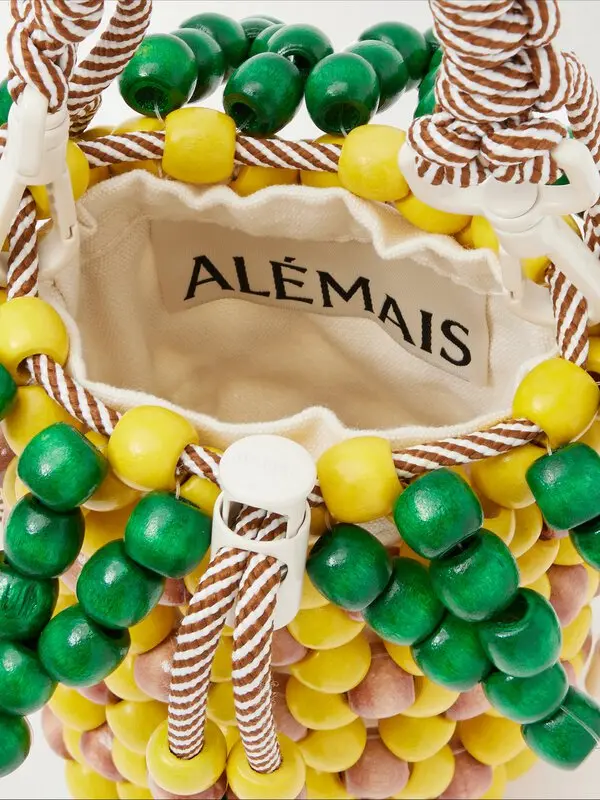 ALEMAIS Beaded Pineapple Tote