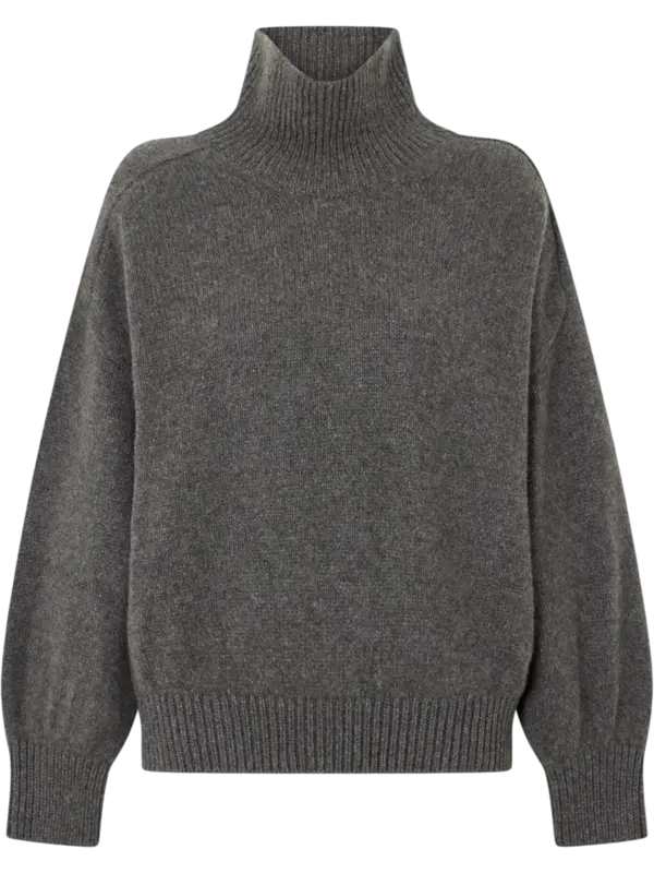 Khaite Willem Cashmere Turtleneck Sweater - Gray
