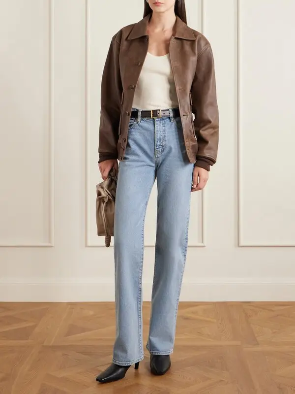 FRAME The Arrow High-rise Flared Jeans