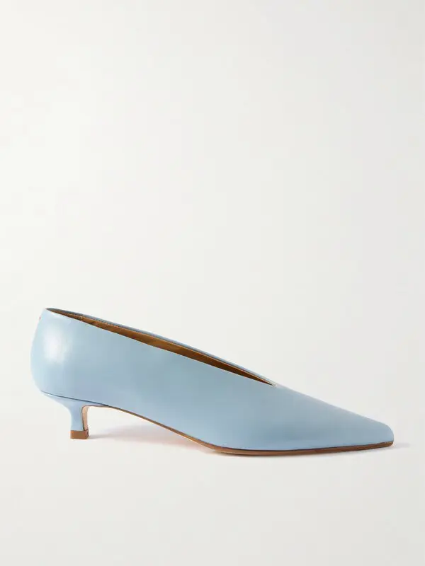 AeydĒ Clara Leather Pumps - Blue
