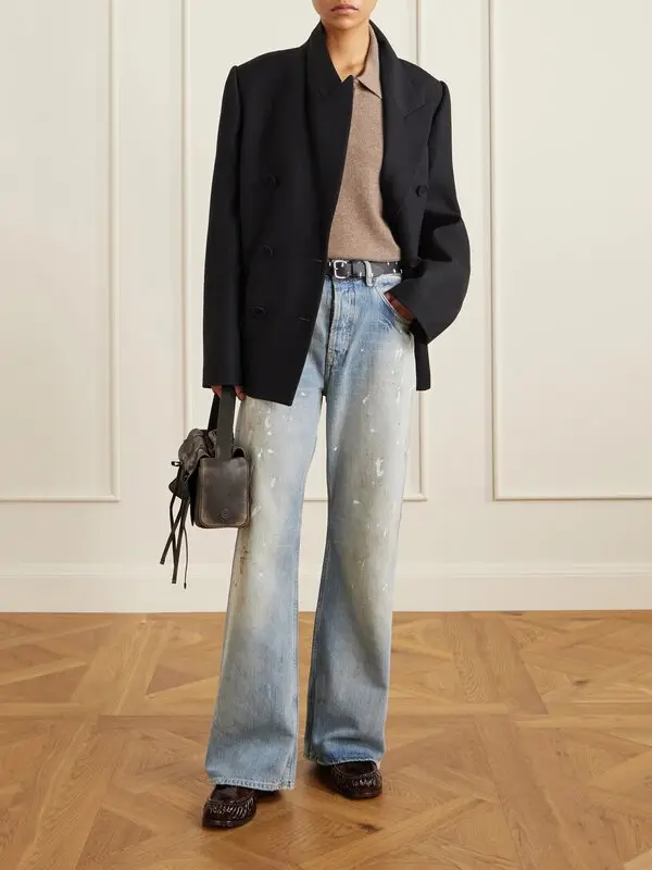 Acne Studios 2021 Distressed Mid-rise Straight-leg Jeans