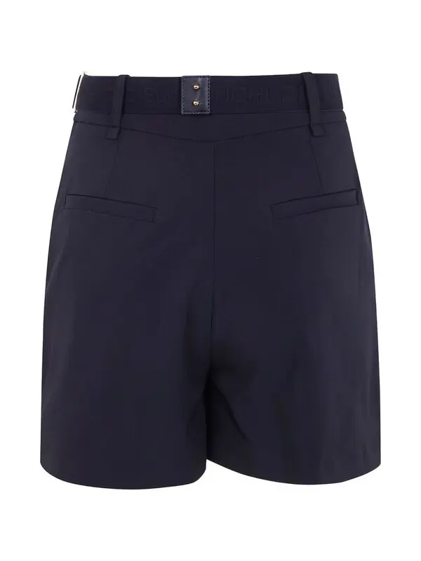 Elisabetta Franchi Belted Shorts - Black
