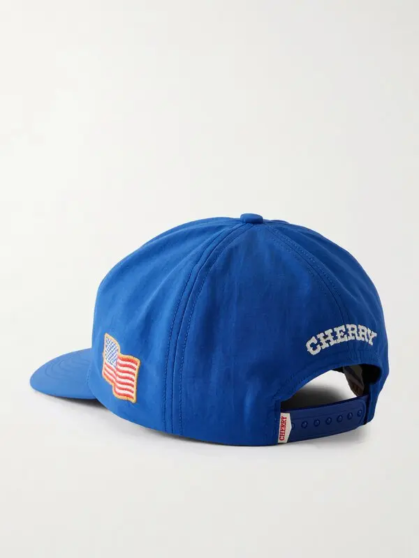 CHERRY LOS ANGELES Wrangler Logo-detailed Nylon Trucker Cap - Blue