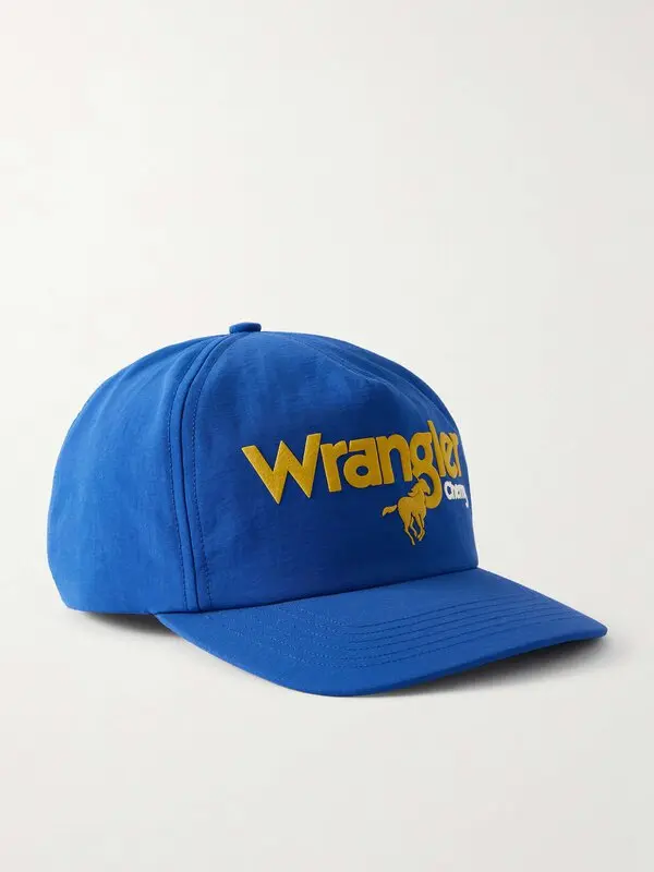CHERRY LOS ANGELES Wrangler Logo-detailed Nylon Trucker Cap - Royal Blue