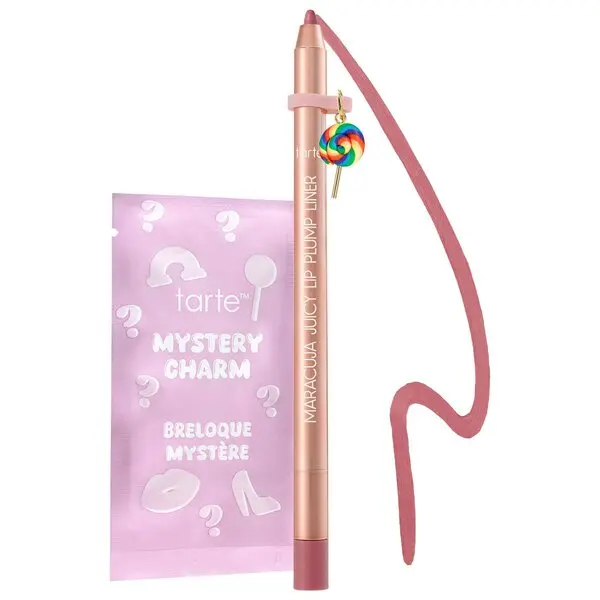 TARTE Maracuja Juicy Lip Plump Peptide Liner With Charm - Cool Mauve