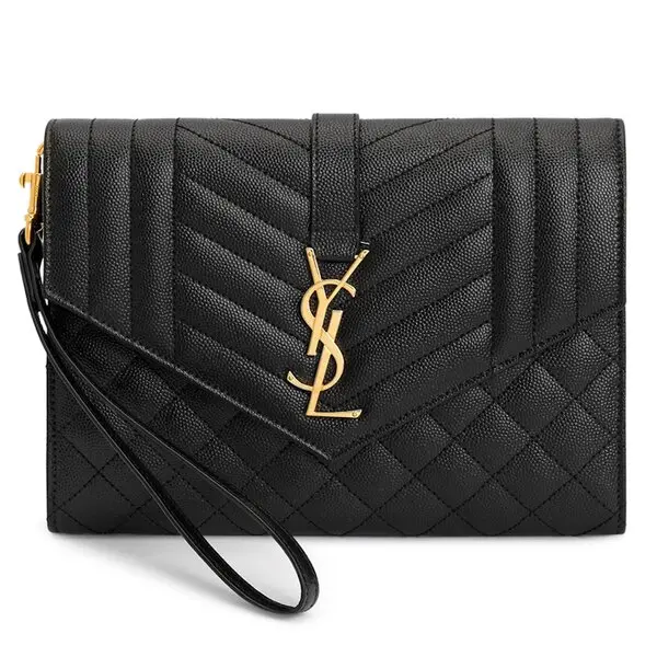 Saint Laurent Mix Matelassé Clutch