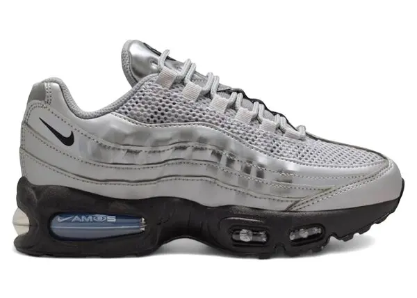 Nike Air Max 95 Se Big Bubble Total 90in - Metallic Silver/black/university Red