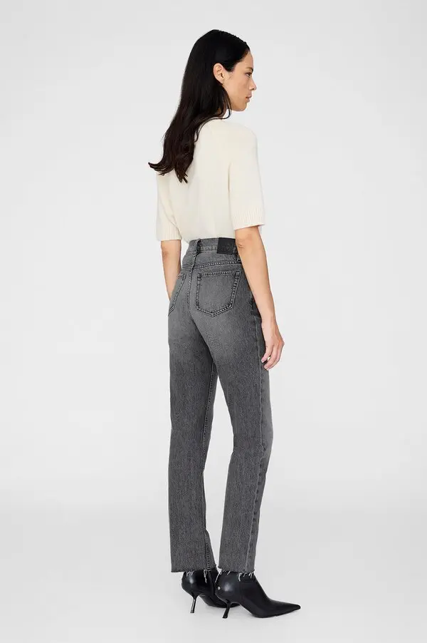 ANINE BING Bruno Regenerative Cotton Jeans - Ash Grey