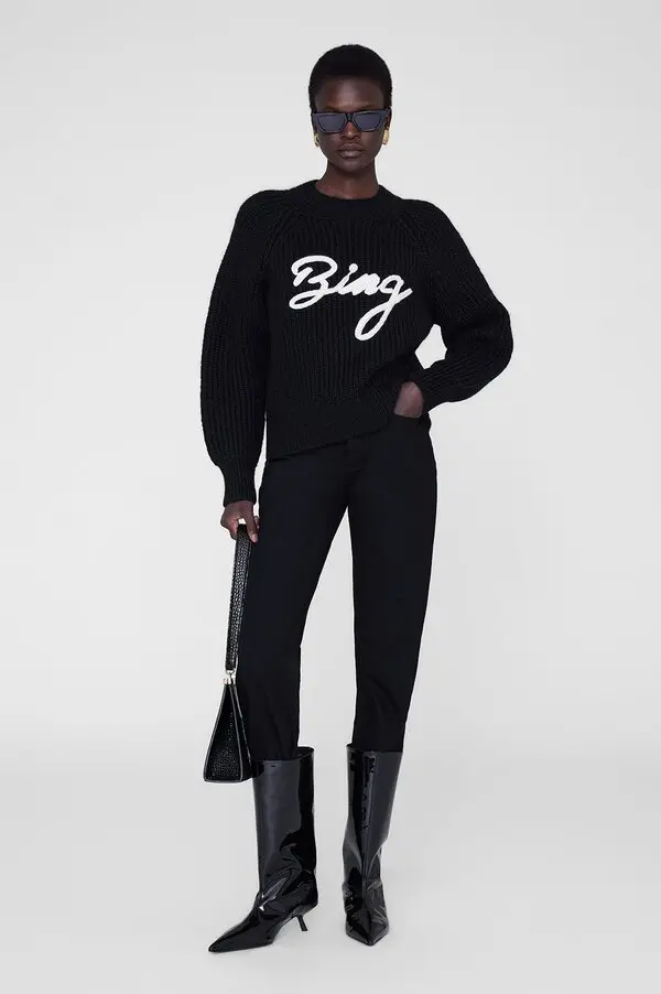 ANINE BING Kendrick Sweater - Black