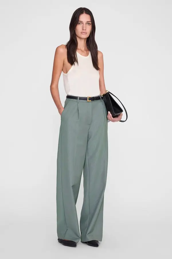 ANINE BING Trent Trouser - Sage