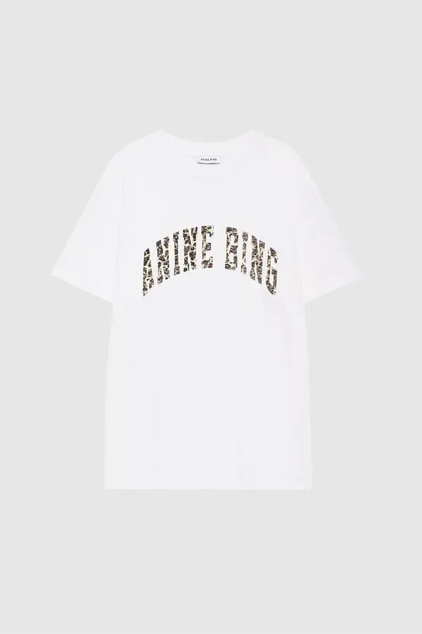 ANINE BING Walker Leopard Tee