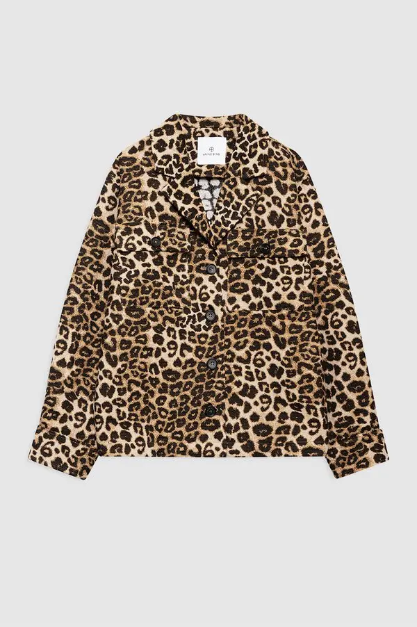 ANINE BING Flynn Leopard Print Jacket