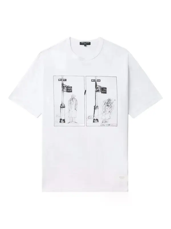 Comme Des Garçons Graphic T-shirt - White