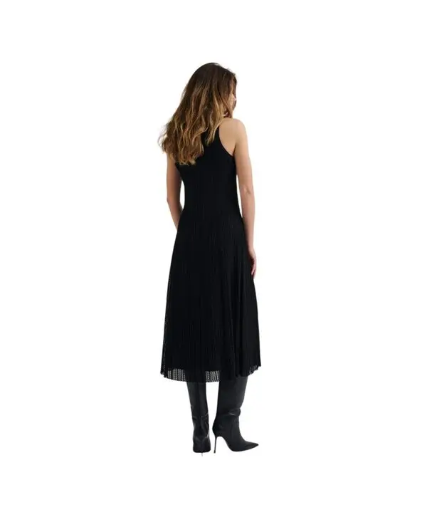 MALINA Nessa Halterneck Knitted Midi Dress