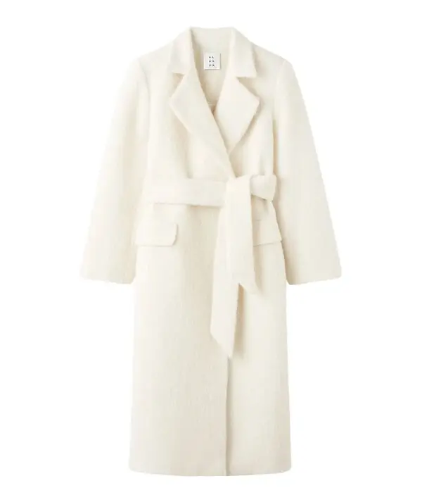 Almada Label Ivy Belted Coat - Cream