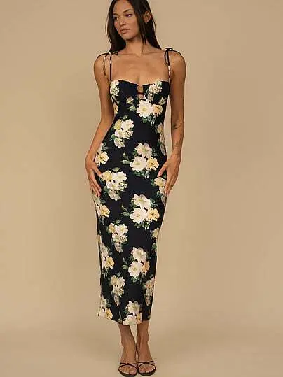Victoria's Secret Montce Petal Long Slip Dress - Floral