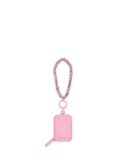 Victoria's Secret Vsx Pouch Wristlet Keychain - Pink