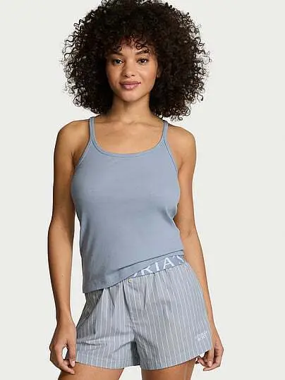 Victoria's Secret Ribbed Tank Top - Blue