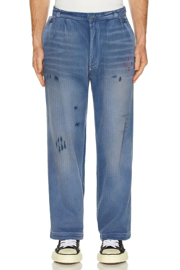 PALY HOLLYWOOD Holy City Work Pant - Blue