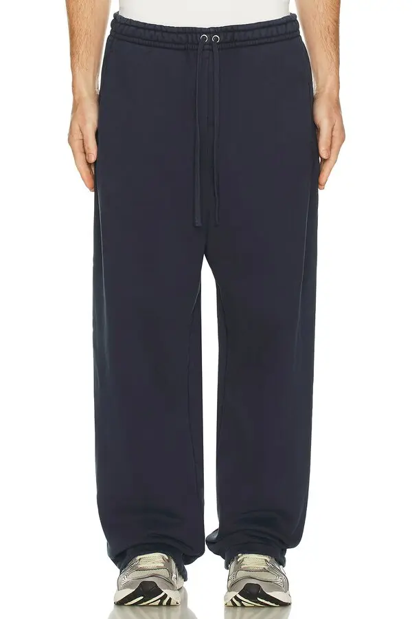 SKIMS Heavy Fleece Straight Leg Pant - Navy