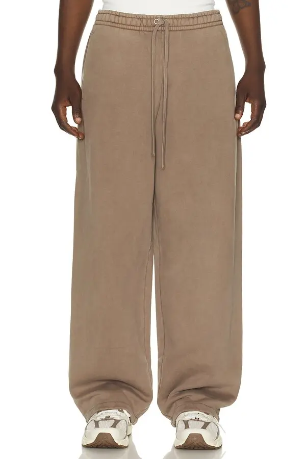 SKIMS Heavy Fleece Straight Leg Pant - Truffle
