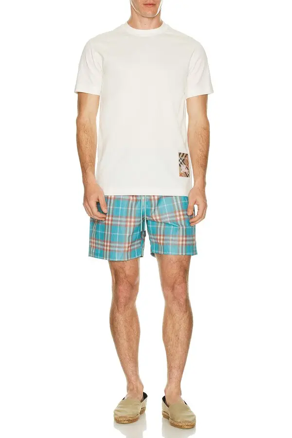 Burberry Check Swim Shorts - Atom Blue Check