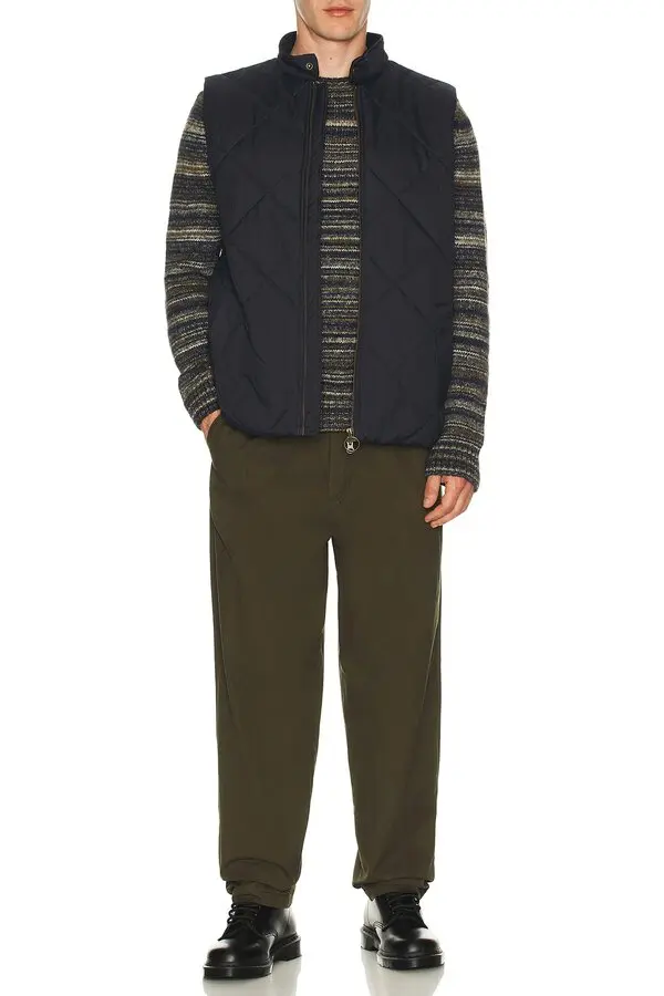 Barbour City Harrington Quilted Gilet Vest - Navy