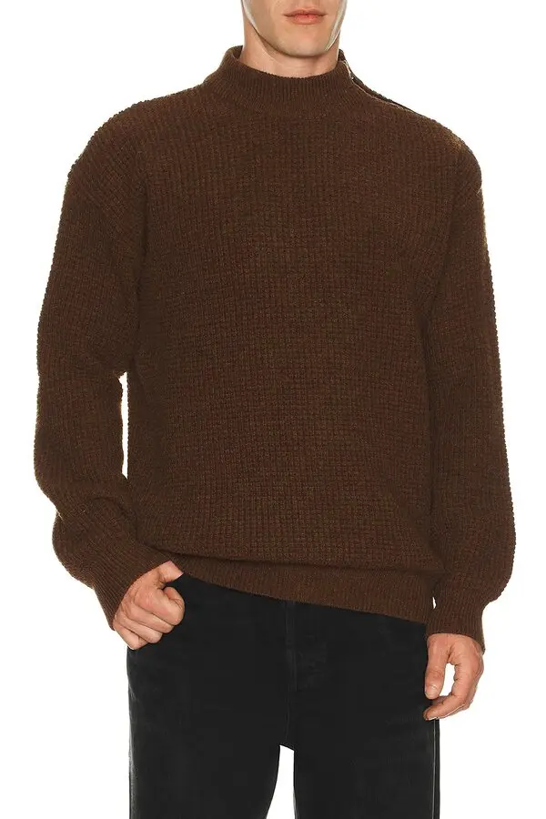 Barbour Gearstone Textured Knit Sweater - Umber