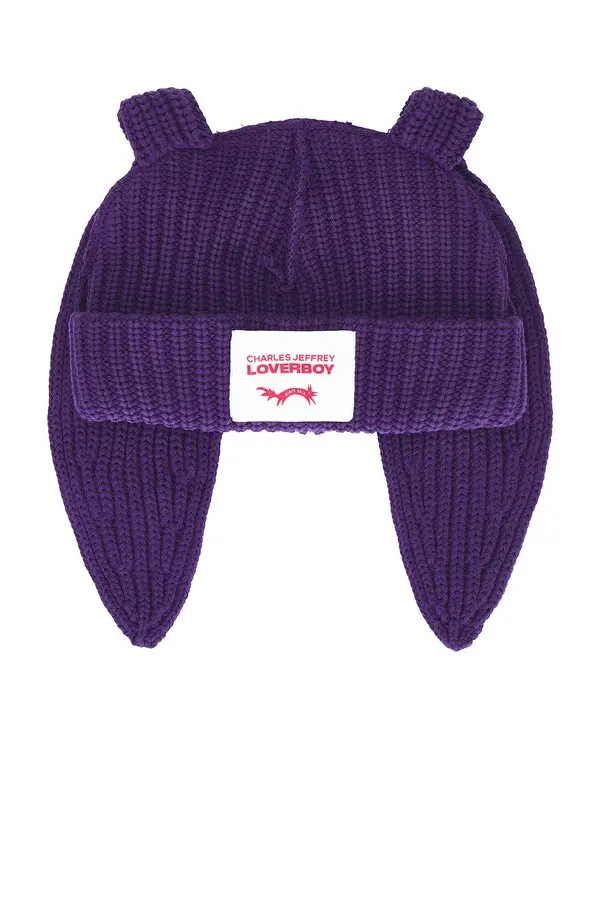 CHARLES JEFFREY Chunky Rabbit Beanie - Purple