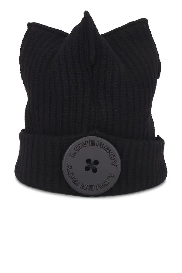 CHARLES JEFFREY Box Beanie - Black