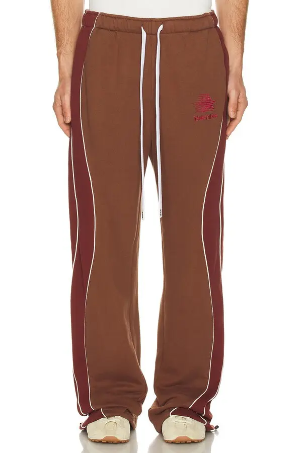 NAHMIAS Ollie Sweatpant In Burgundy - Vintage Burgundy