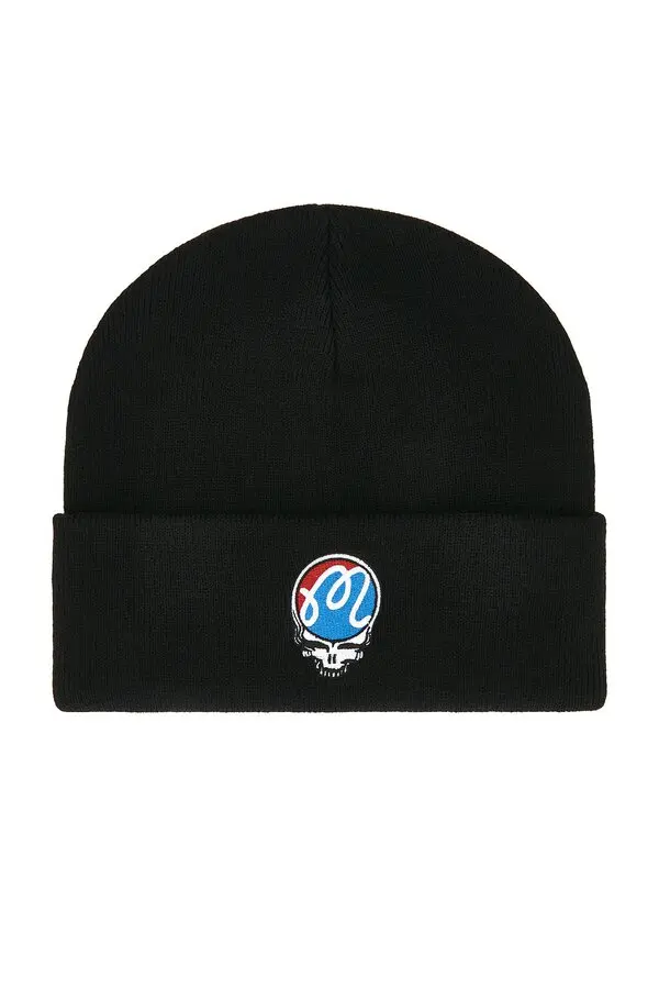 MALBON X Grateful Dead Icon Beanie - Black