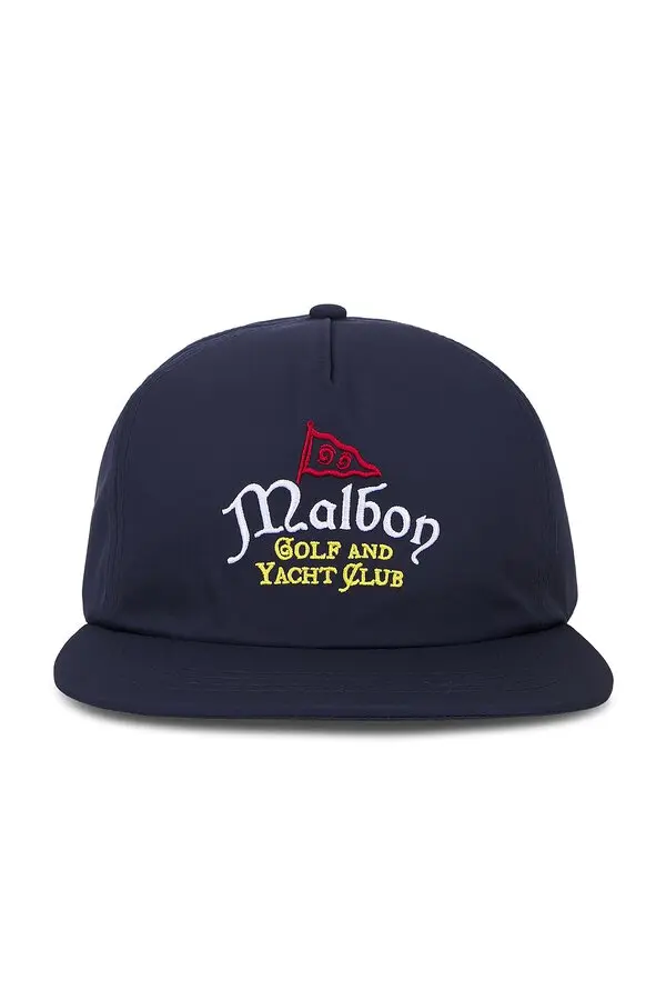 MALBON Yacht Club Snapback Hat - Navy
