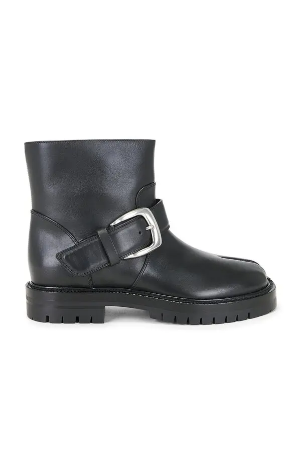 MAISON MARGIELA Tabi County Buckle Ankle Boots - Black