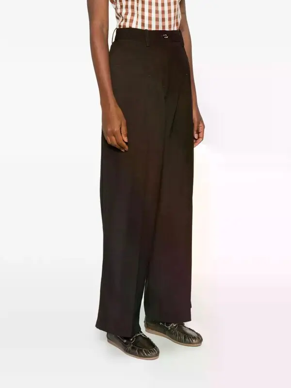 Sandro High-waisted Wide-leg Trousers