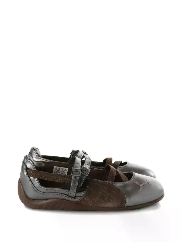 PUMA Speedcat Buckle-strap Ballet Flats - Silver