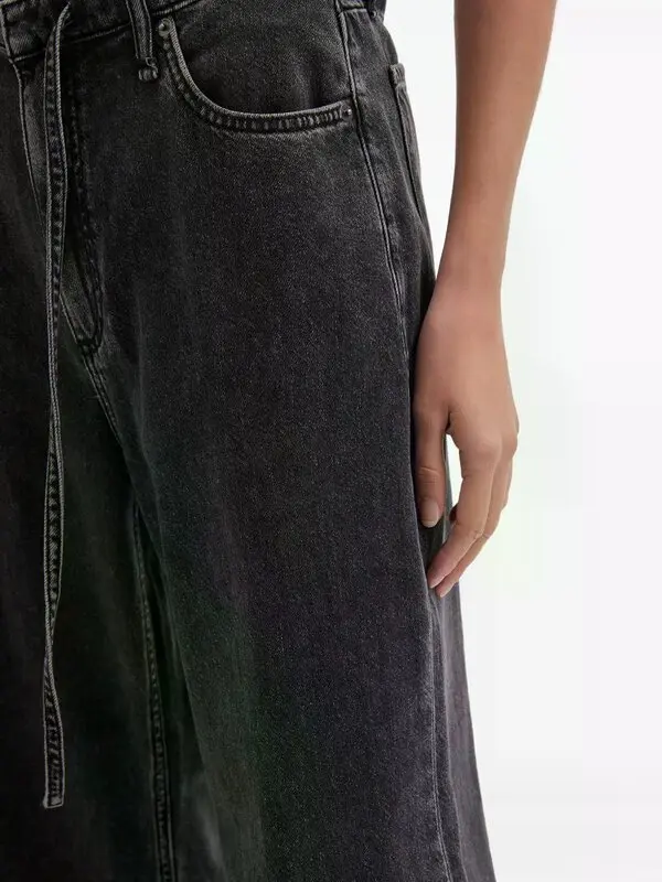 Rag & Bone Drawstring Waist Wide Leg Jeans