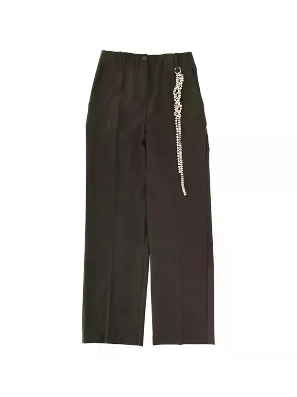 CIRCUS HOTEL Embellishment Trousers - Brown