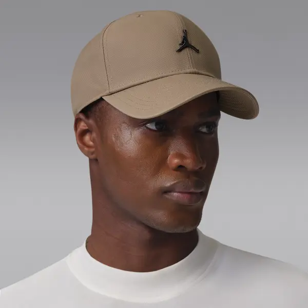 JORDAN Rise Structured Metal Jumpman Hat - Brown