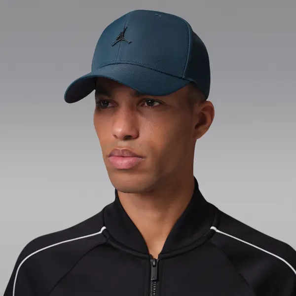 JORDAN Rise Structured Metal Jumpman Cap - Blue